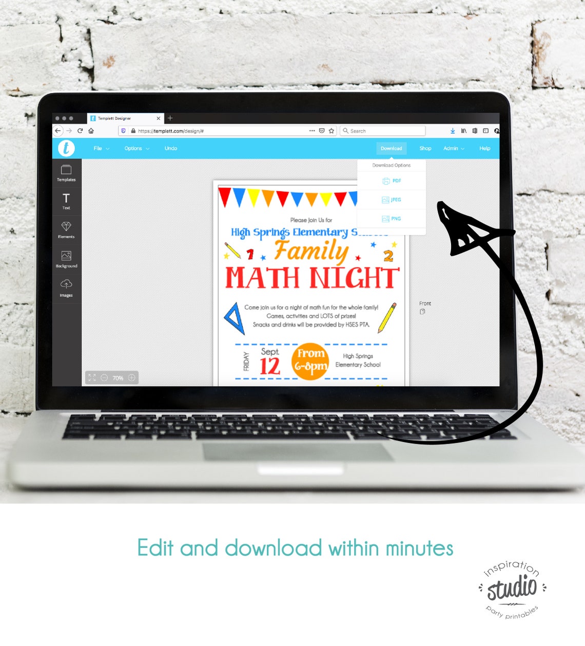 Family Math Night Event Flyer Template School Math Night - Etsy