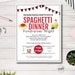 Spaghetti Dinner Fundraiser Flyer and Tickets Template, Pasta Dinner ...