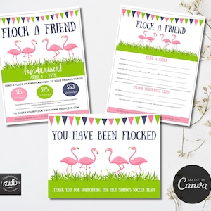 Flock My Yard Fundraiser Flyer, Order Form and Yard Sign Templates ...