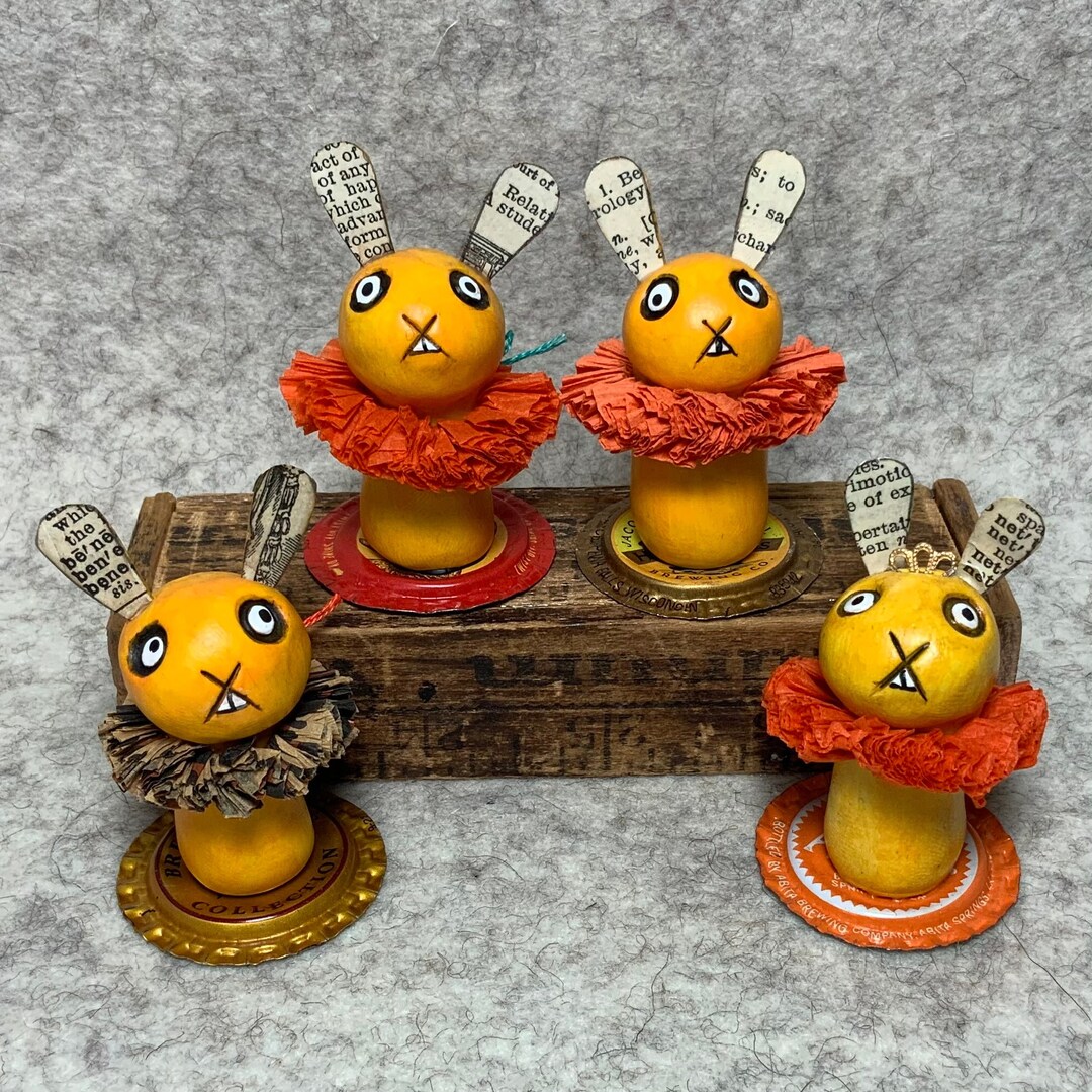 Stumpy Bunny Orange - Etsy