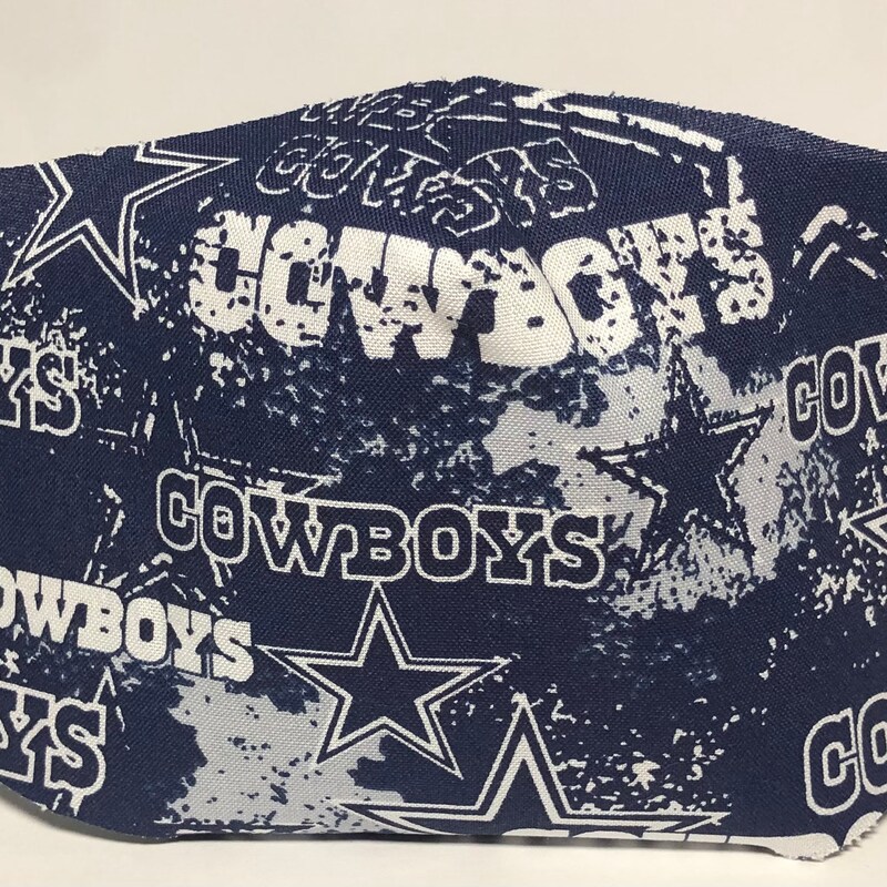 Dallas Cowboys Face Mask - Etsy