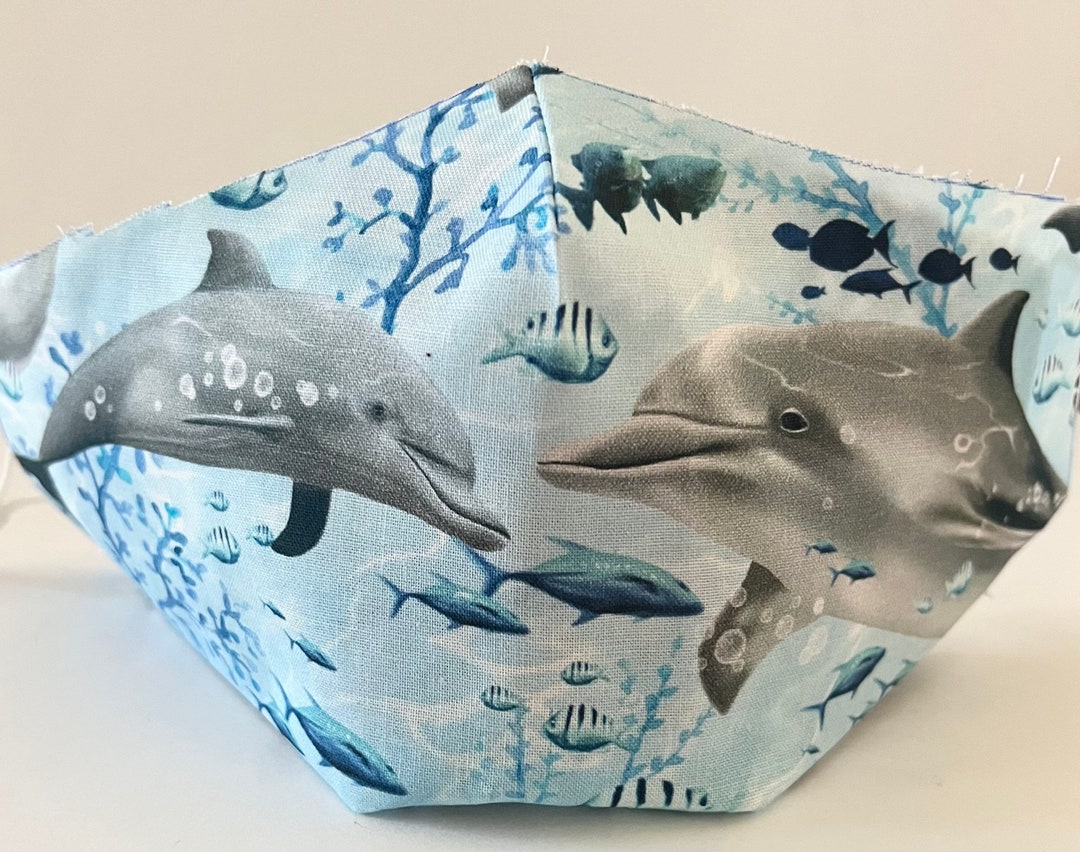 Dolphin Face Mask - Etsy