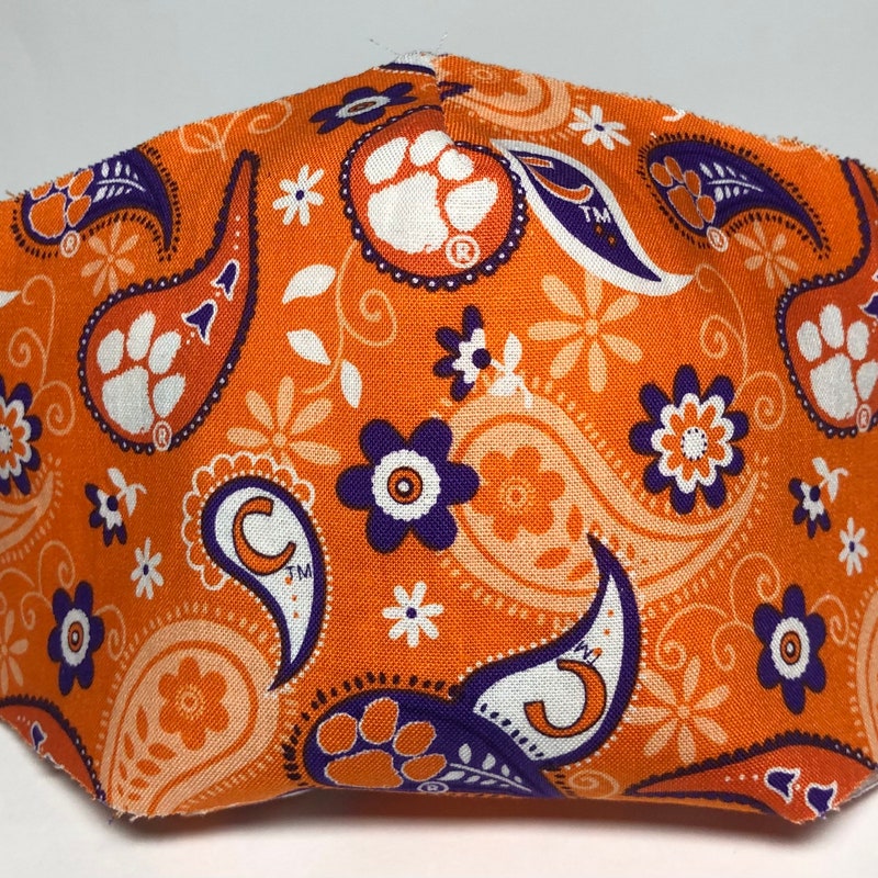 Clemson Mask - Etsy