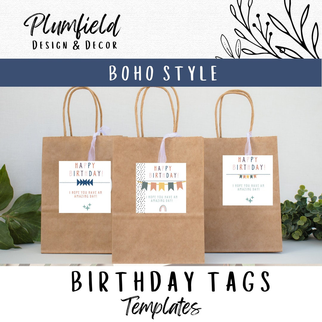 Student Birthday Tags | Templates | Happy Birthday Tags for Students ...