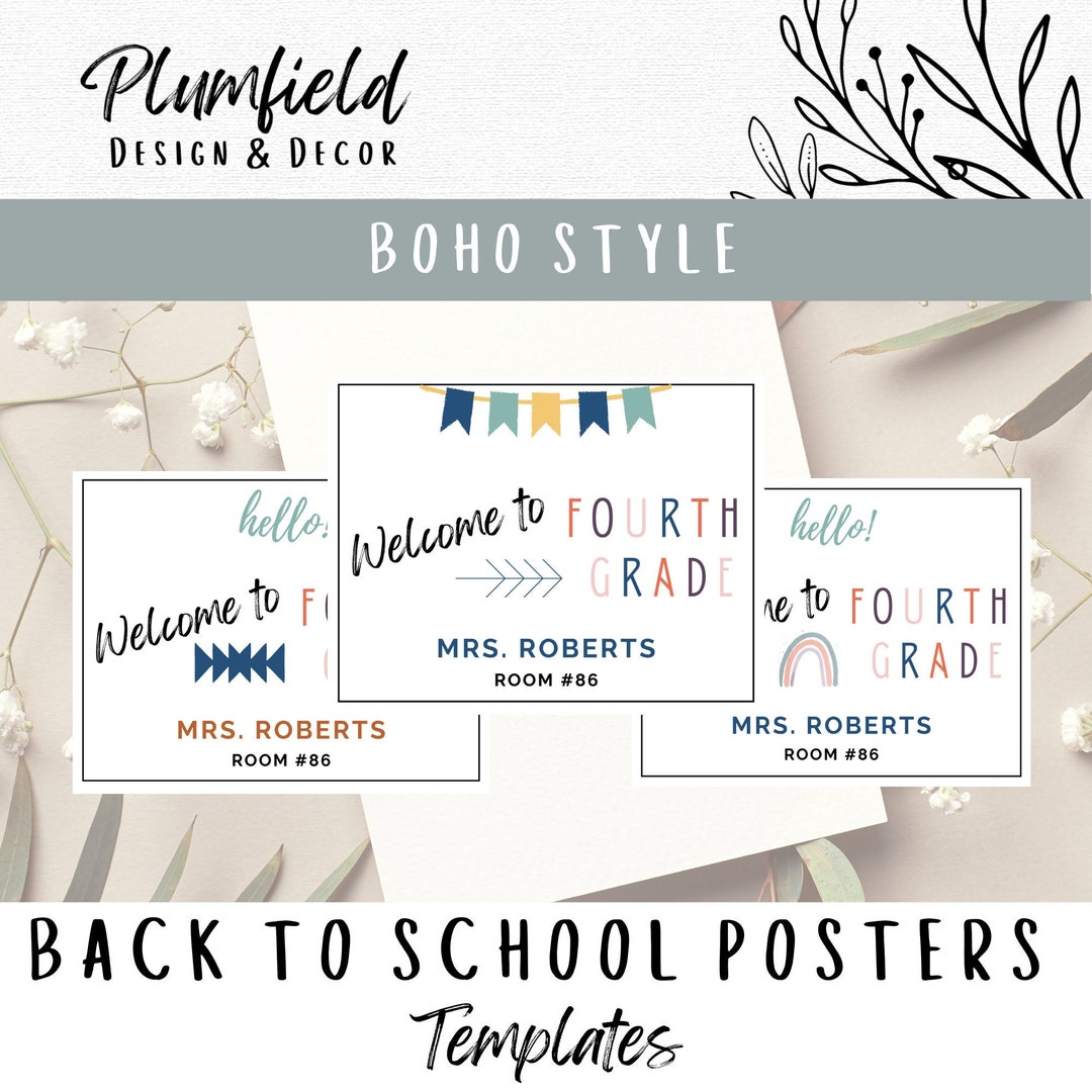Back to School Welcome Posters | Welcome Posters | Back to School ...
