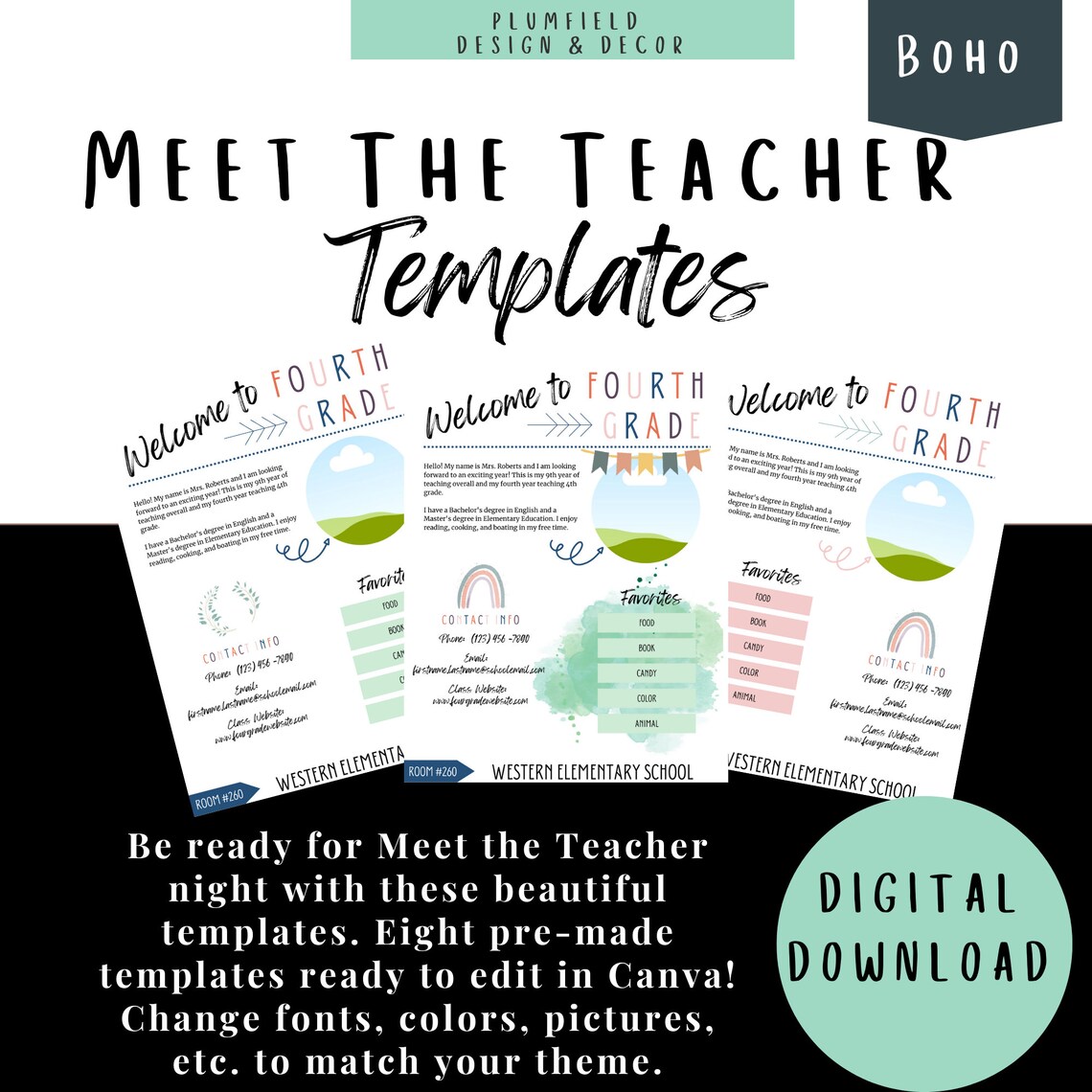 Meet the Teacher Welcome Sheet Teacher Introduction Letter - Etsy
