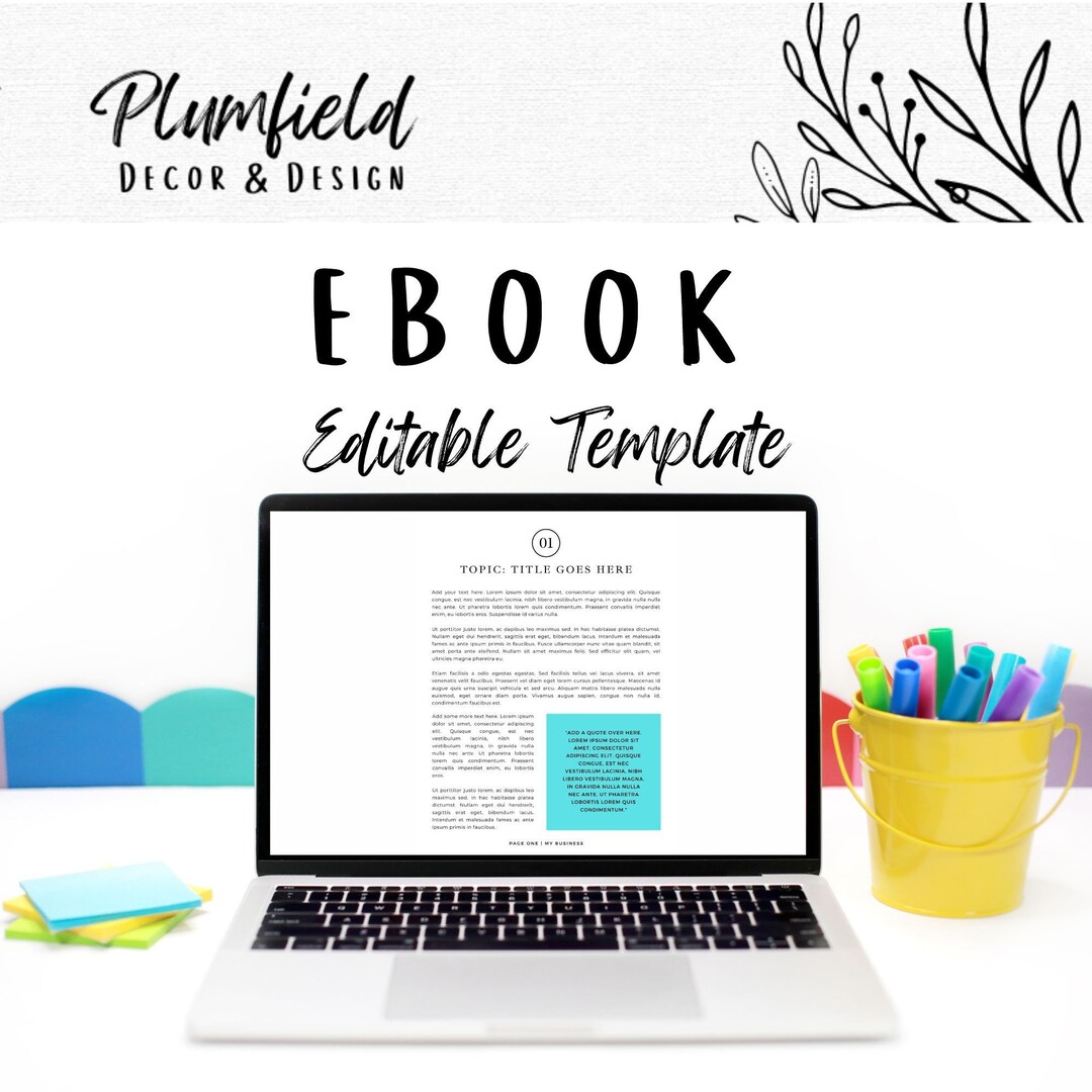 Ebook Template for Canva | Ebook Template | Editable Template | Shades ...