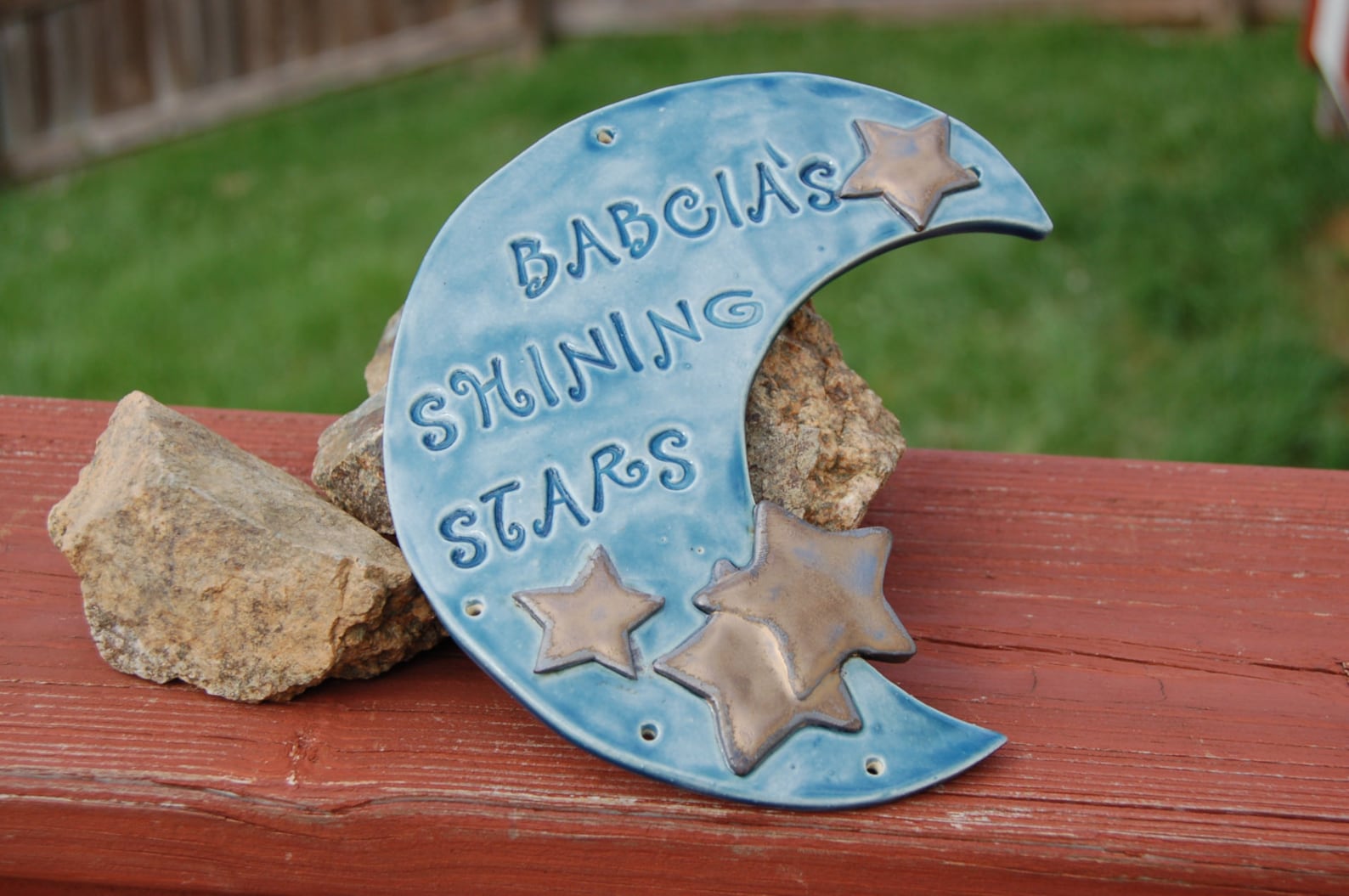 Grandma's Shining Stars Custom Family Ceramic Wind Chime - Etsy