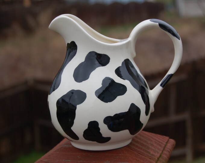 Cow Pattern "you Look Mooooohvelous" Cream Pitcher - Etsy