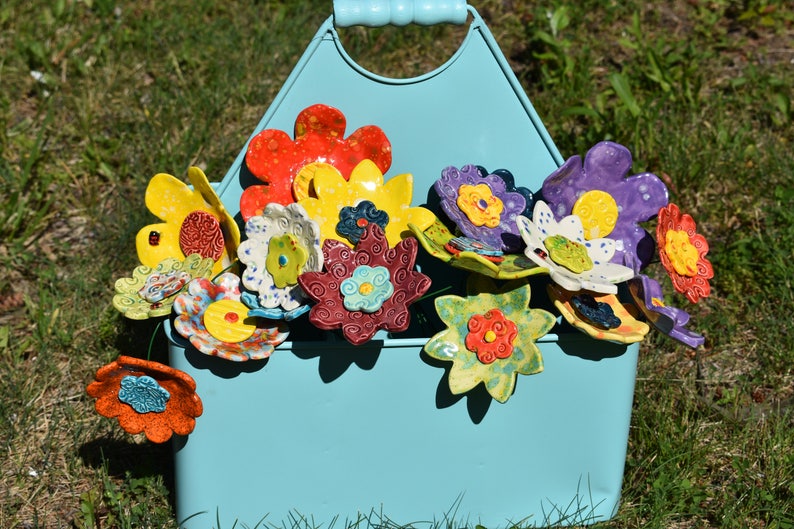 Ceramic Flowers single flower handmade flowers wedding | Etsy