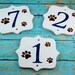 Ceramic Paw Print House Numbers, Paw House Numbers, Dog House Numbers ...