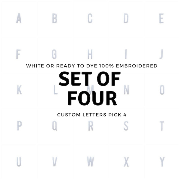 Iron on Letters - Etsy