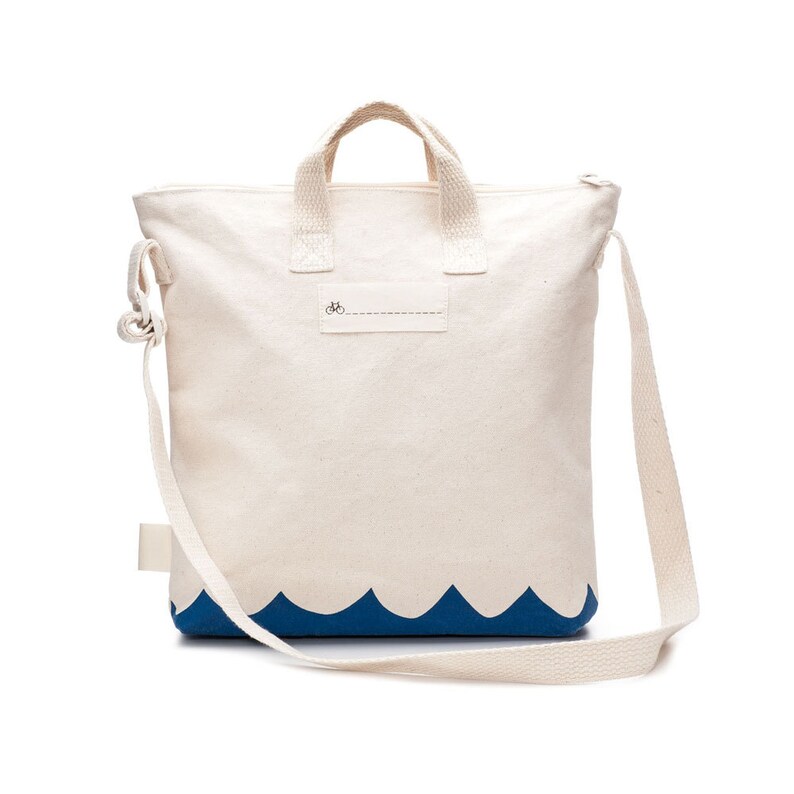 Canvas Tote Coastal Boat Ocean Themed Tote Bag With Zipper - Etsy