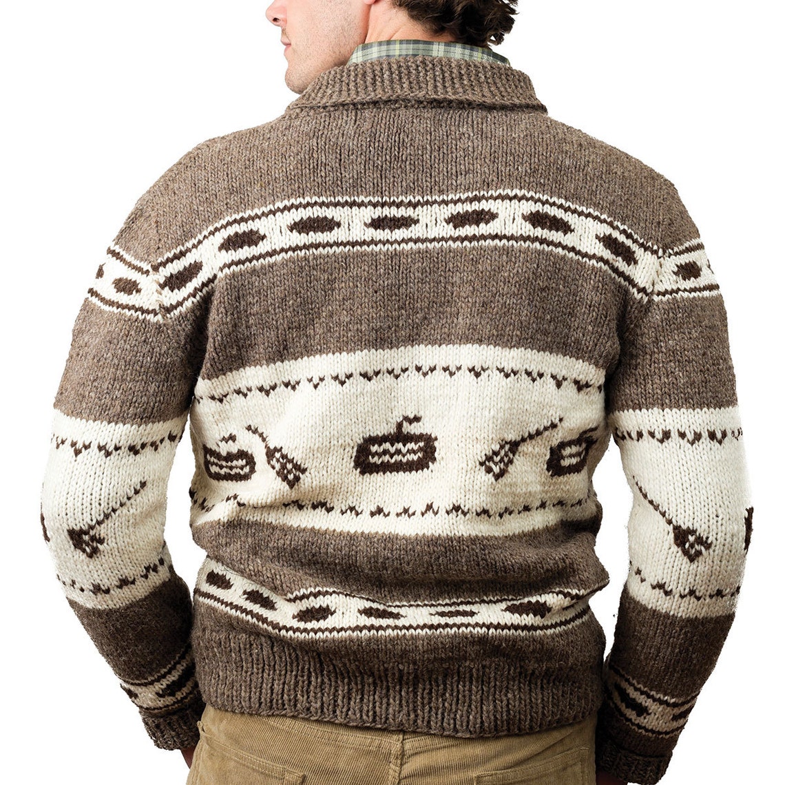 Curling Sweater Hand Knit Wool Sweater for the Sport of | Etsy