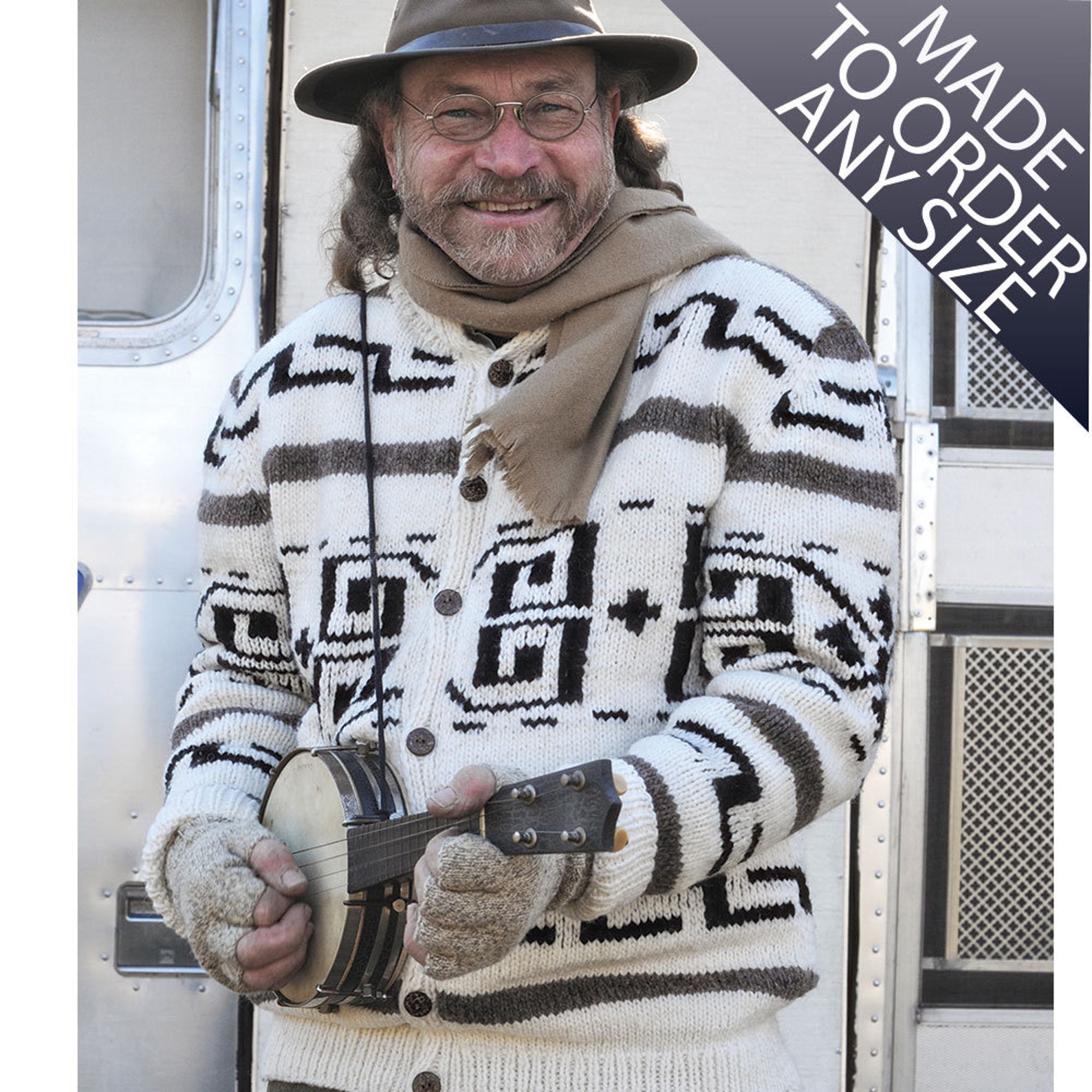 Custom Big Lebowski 'the Dude' Cardigan: Hand-knit Cowichan Sweater - Etsy