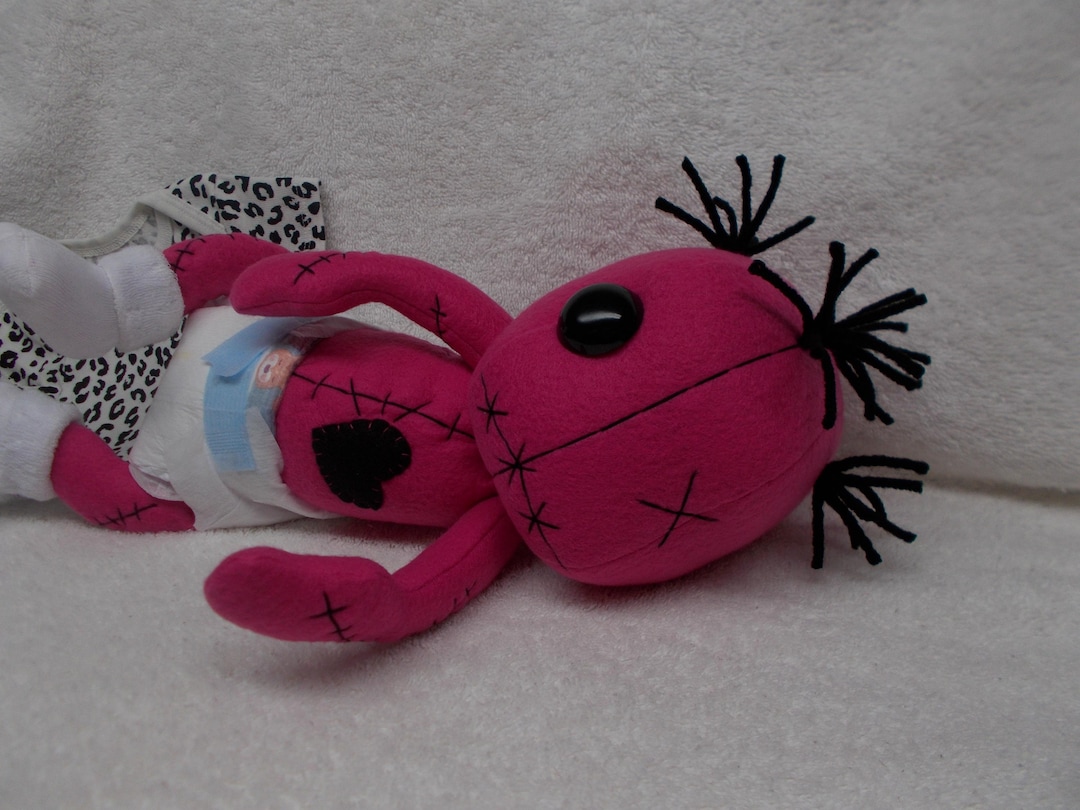 OOAK Voodoo Baby Girl Doll Cloth Handmade Soft Sculpted Plush Halloween ...