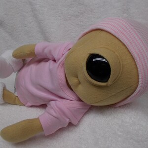 OOAK Cyclops Newborn Baby Doll Cloth Handmade Jumbo Black Eye Bald Soft ...