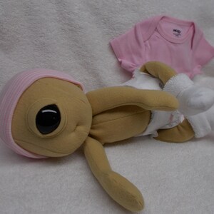 OOAK Cyclops Newborn Baby Doll Cloth Handmade Jumbo Black Eye Bald Soft ...