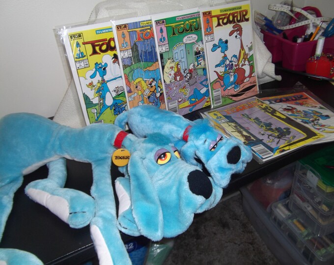 8 Piece Foofur Collection 1980s Dakin Plush Stuffed Dog Animal Marvel ...