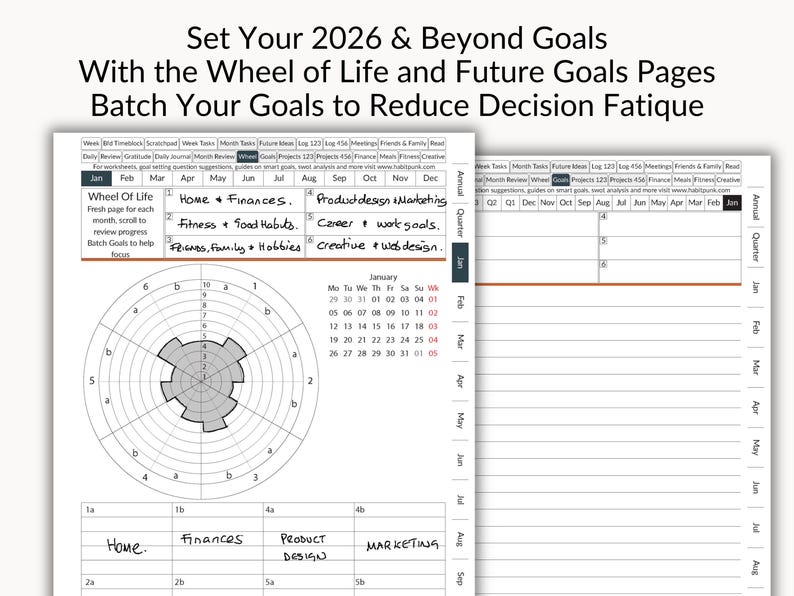 2026 Digital Planner • Hyperlinked Productivity Planner Designed for ...