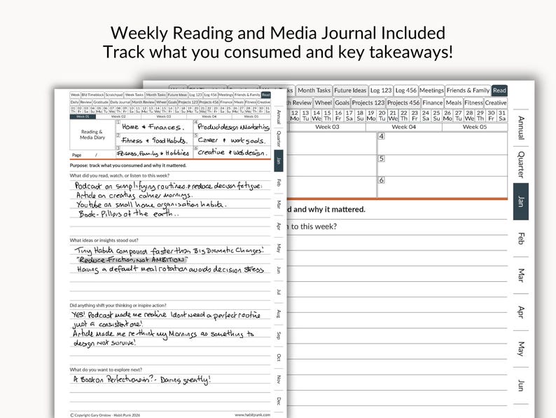 2026 Digital Planner • Hyperlinked Productivity Planner Designed for ...