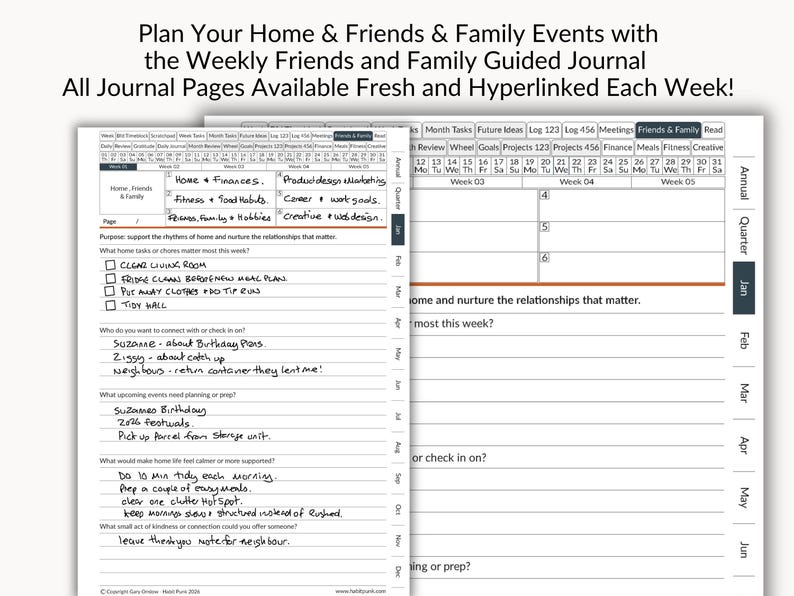 2026 Digital Planner • Hyperlinked Productivity Planner Designed for ...