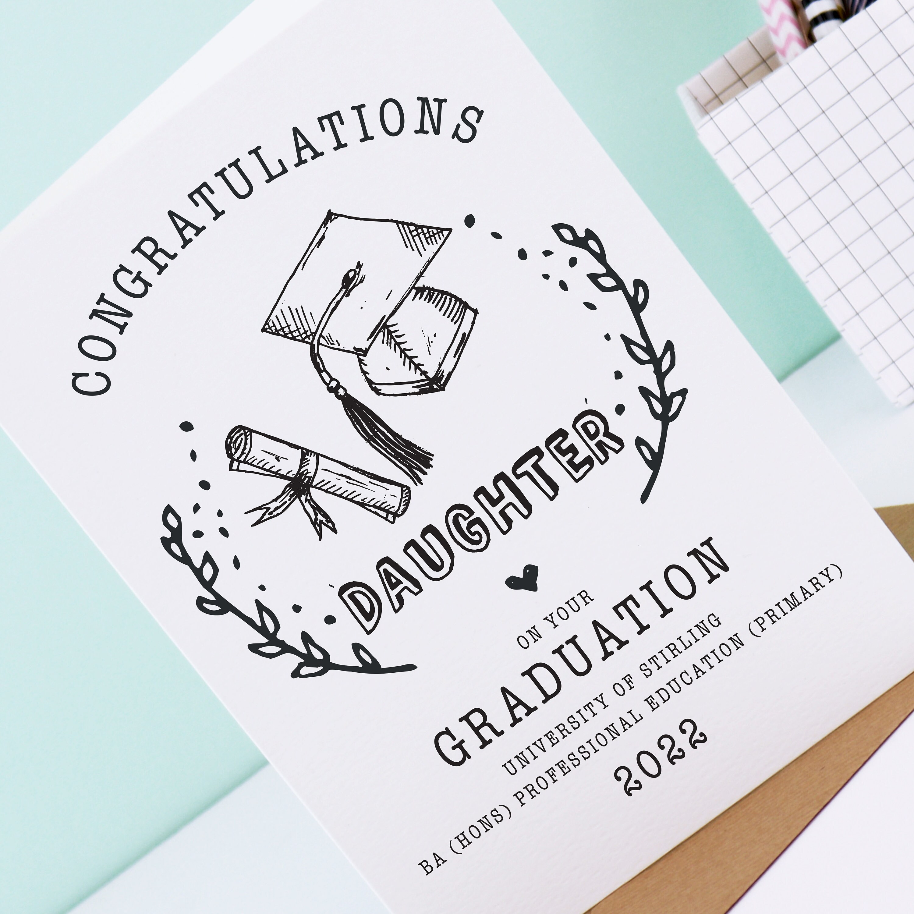 Graduation Card for Daughter, Graduation Card for Granddaughter ...