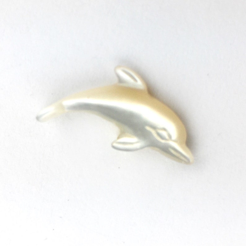 Mother of Pearl Dolphin Bead, Mother of Pearl 3D Dolphin, Vintage ...