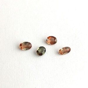 Natural Andalusite Gemstones, Faceted Oval Andalusite, 6x4mm Andalusite ...
