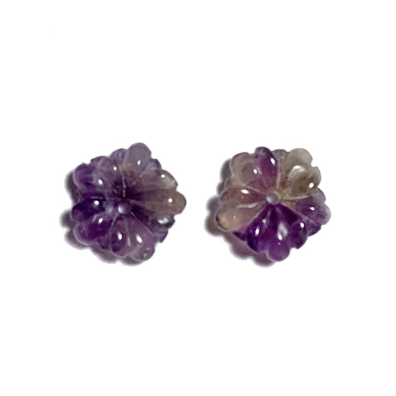 Purple Flower Beads - Etsy