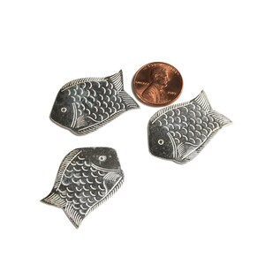 Vintage Sterling Silver Fish Stampings, 25x32mm - Etsy