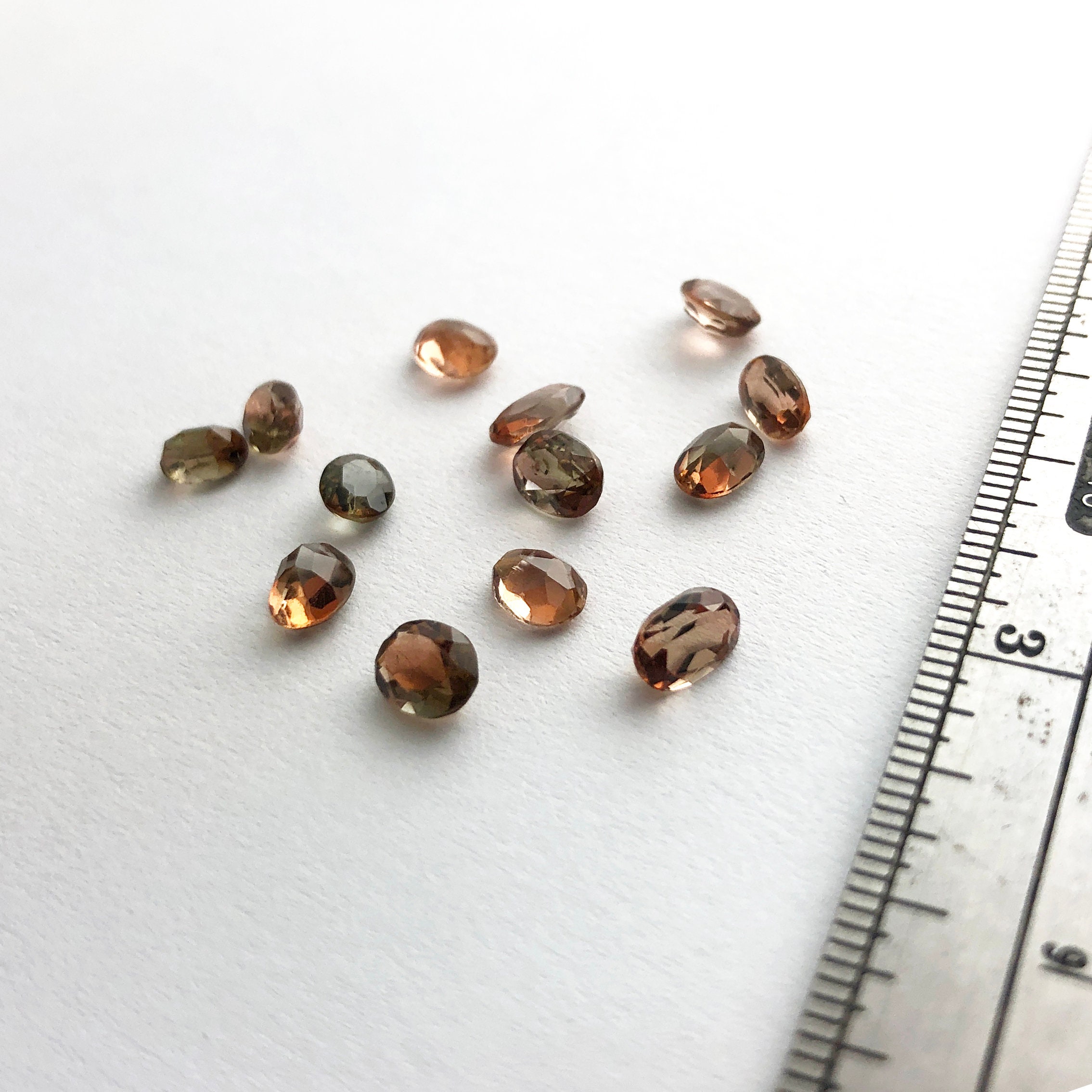 6x4mm Natural Andalusite Gemstones, High Quality Faceted Oval ...