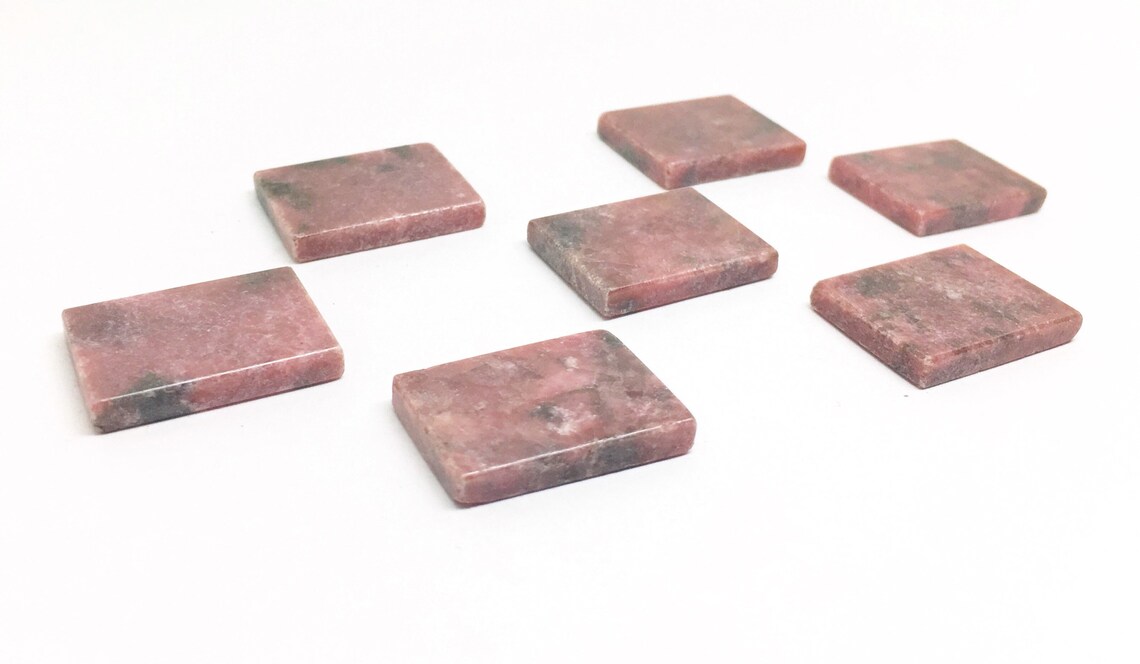 Rectangle Pink Rhodonite Cabochon 20x15mm 1 Piece - Etsy