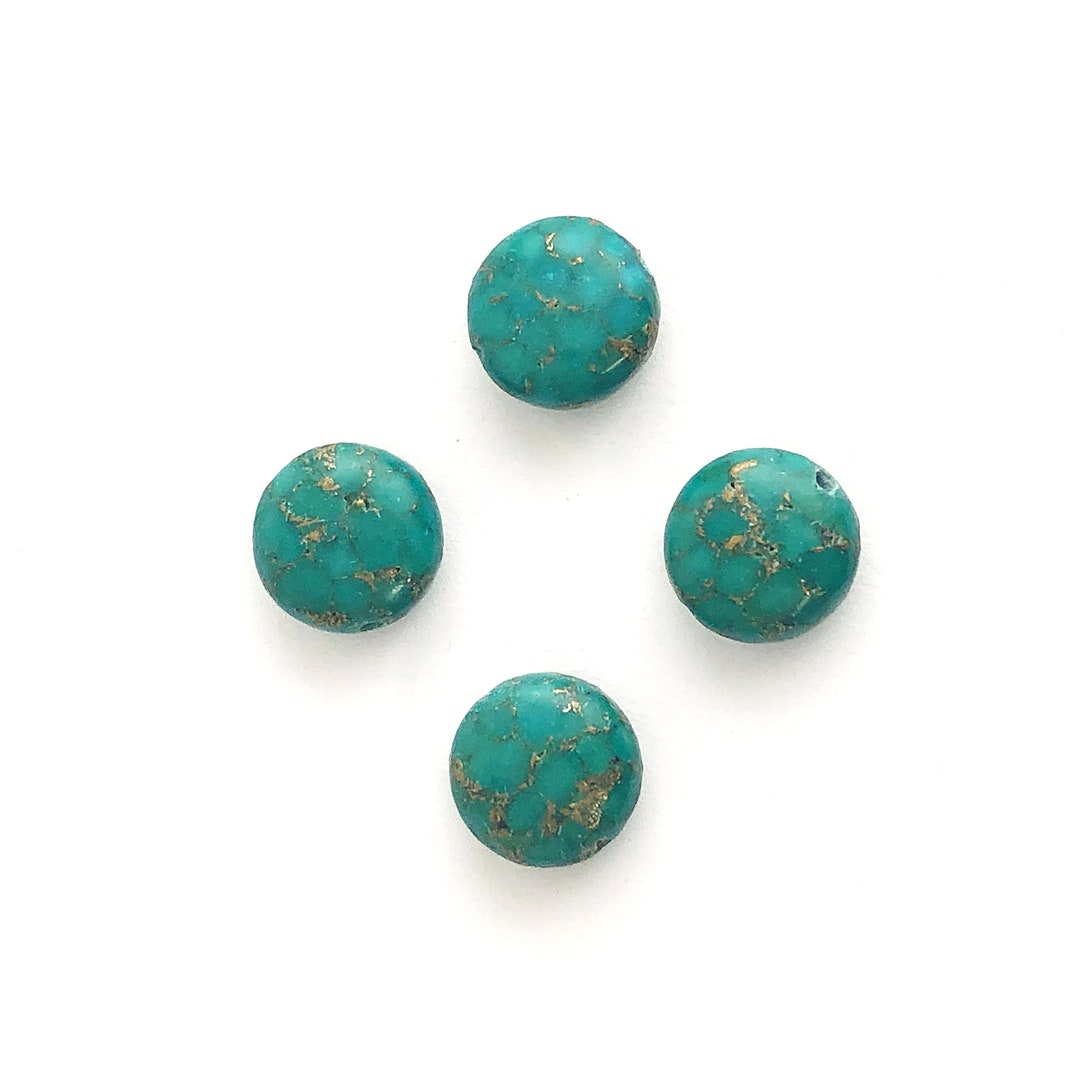 Turquoise Gold Matrix 12mm Round Beads, Round Turquoise Beads ...
