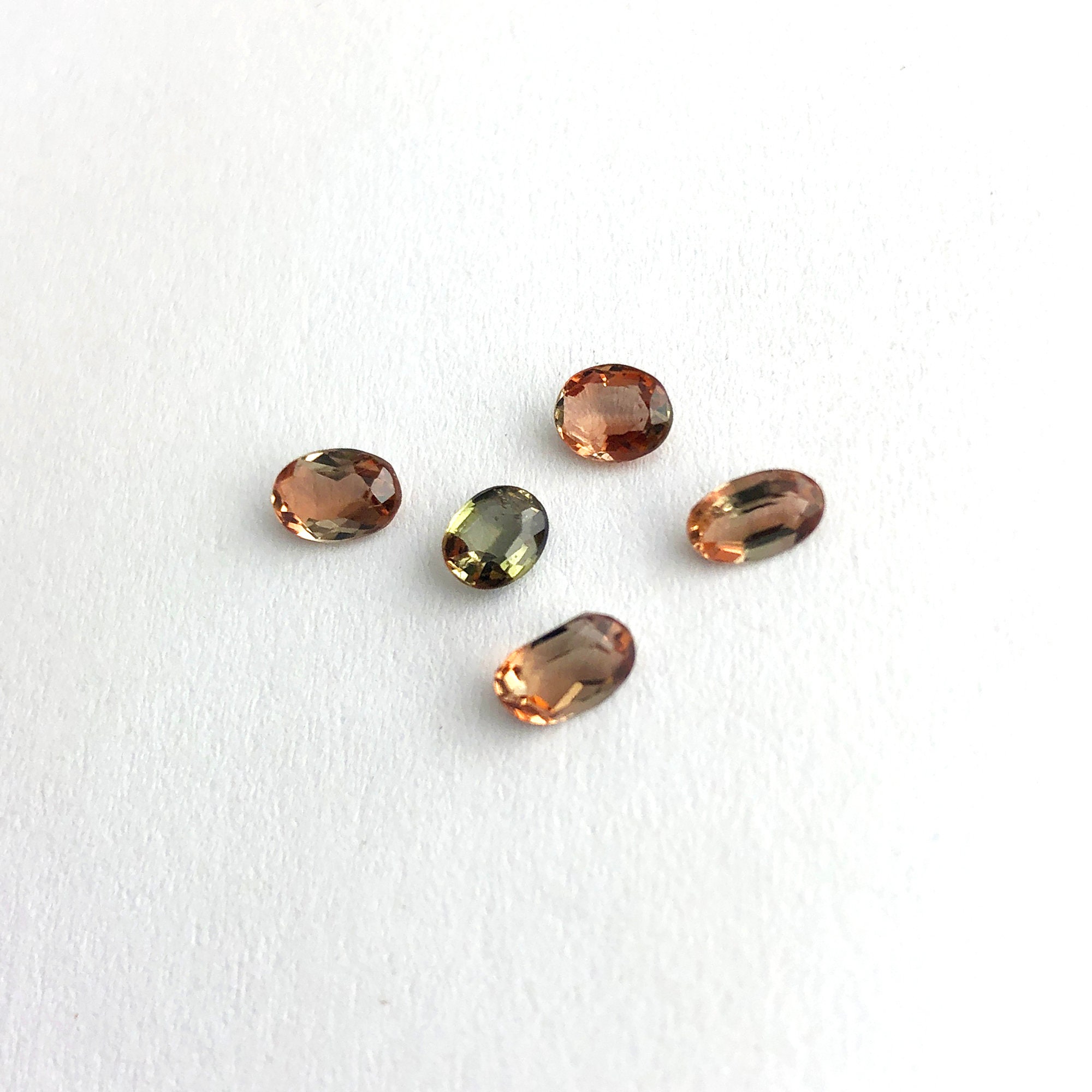 6x4mm Natural Andalusite Gemstones, High Quality Faceted Oval ...