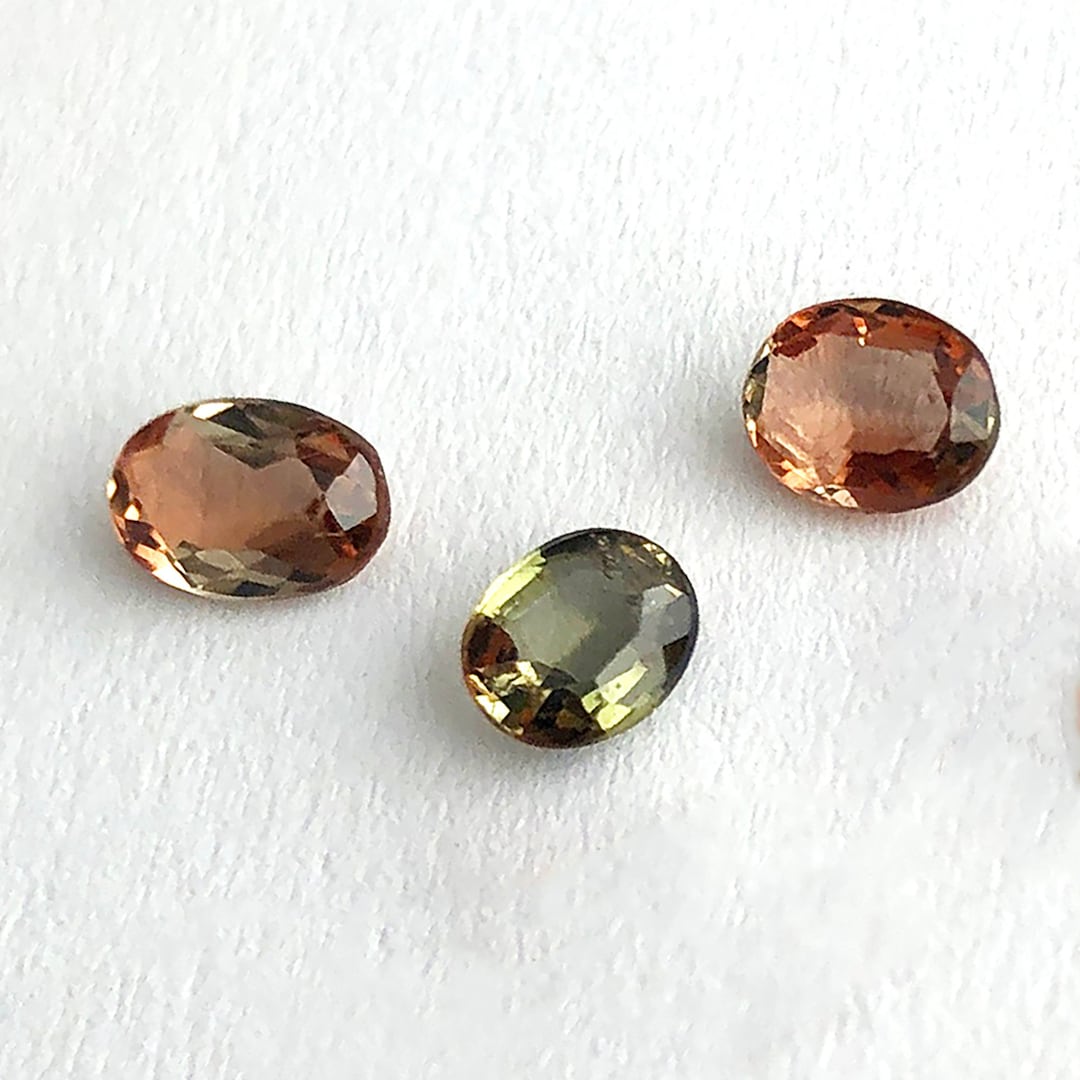 Natural Andalusite Gemstones, Faceted Oval Andalusite, 6x4mm Andalusite ...
