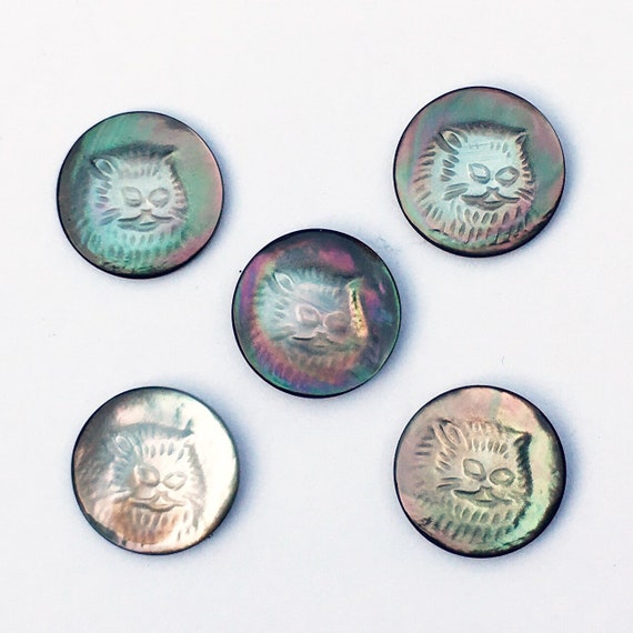 Persian Cat Cameo Cabochon Nacre Paua Shell Cat Cabochon - Etsy France
