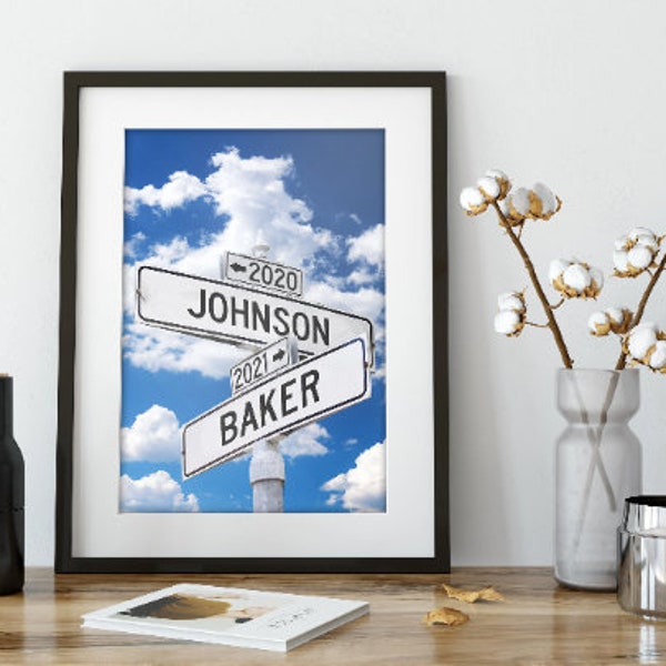 Wedding Street Sign - Etsy