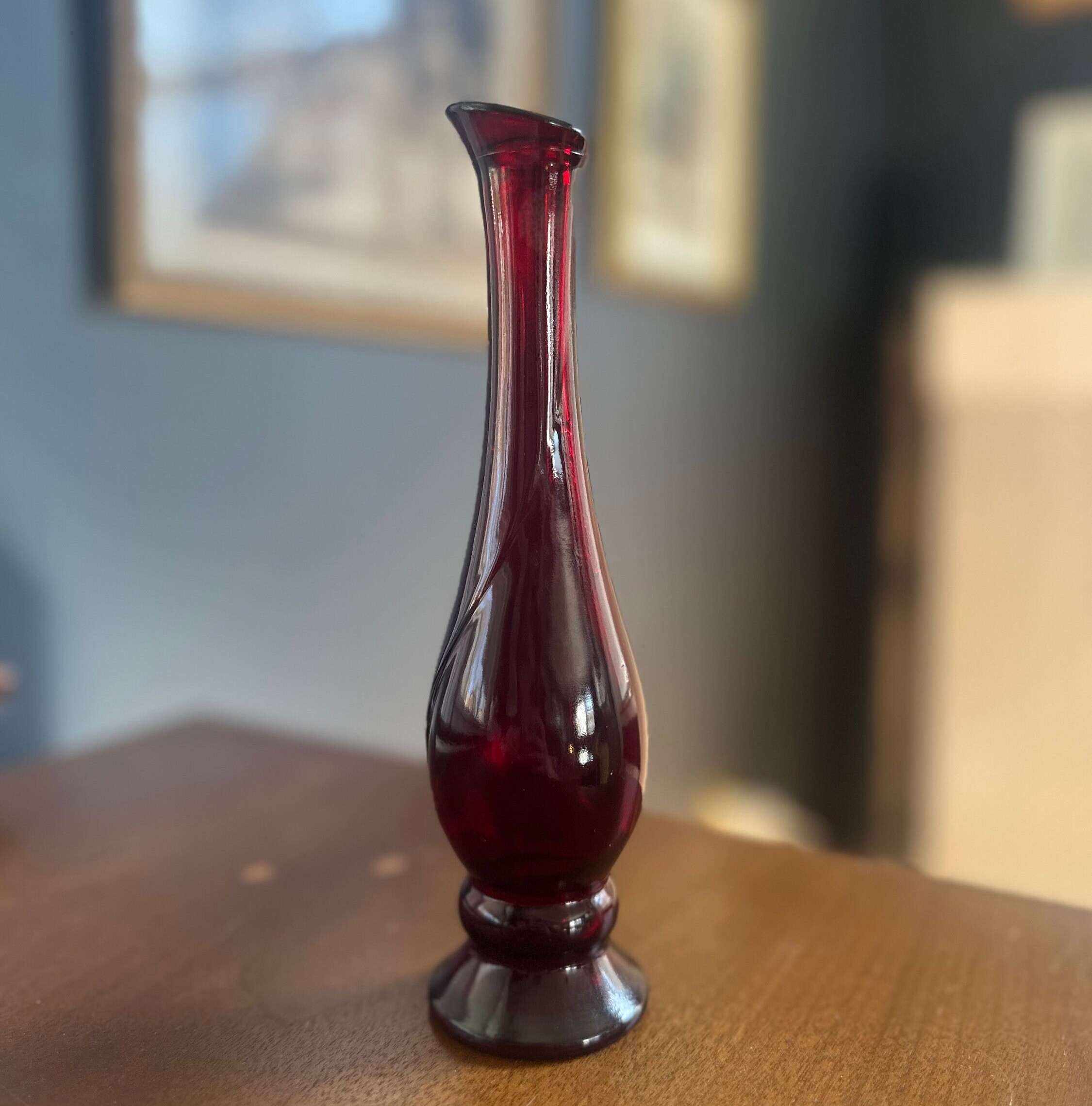 Vintage Ruby Red Bud Vase Avon 1970s unforgettable With Free Same or ...