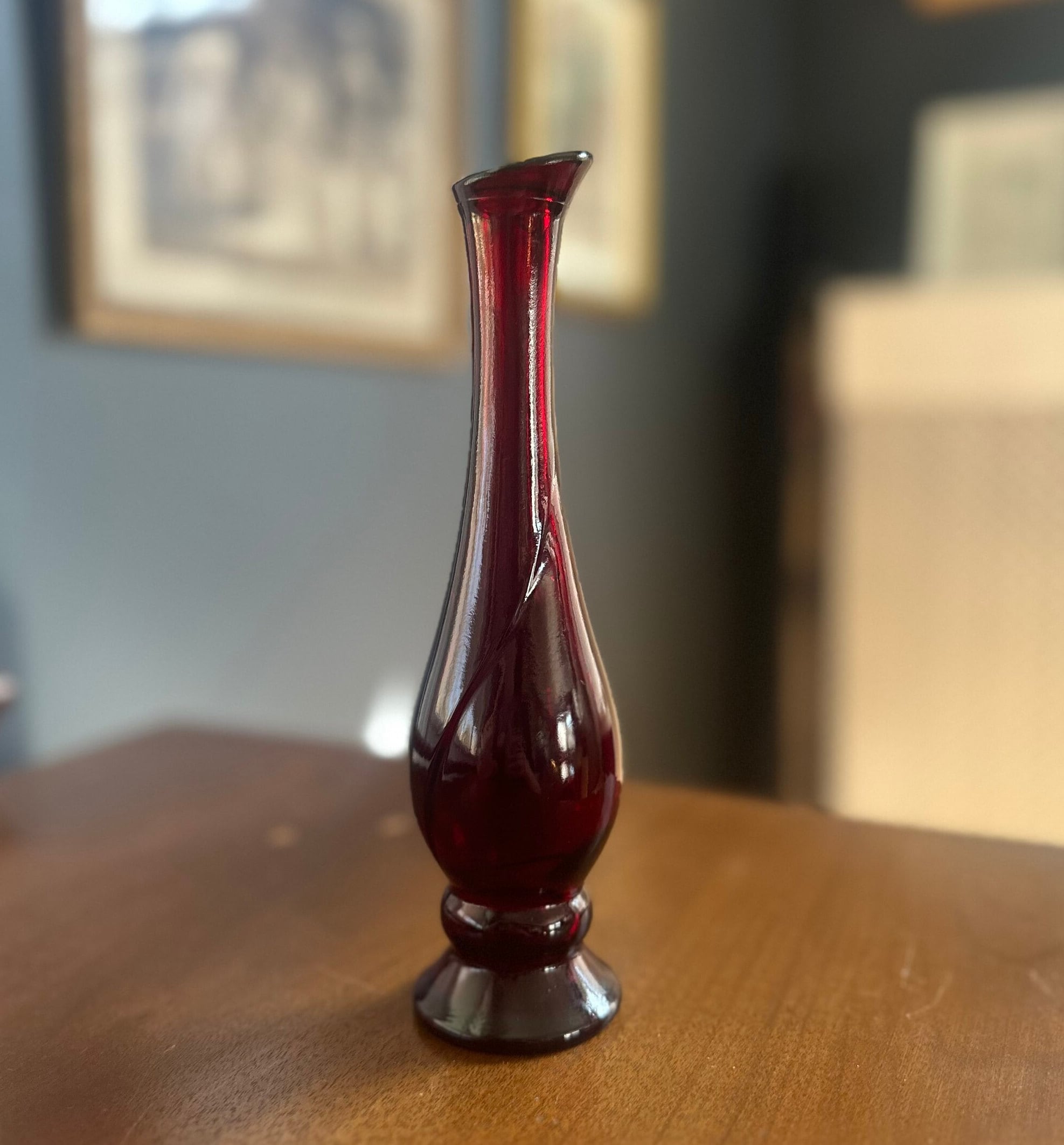 Vintage Ruby Red Bud Vase Avon 1970s unforgettable With Free Same or ...