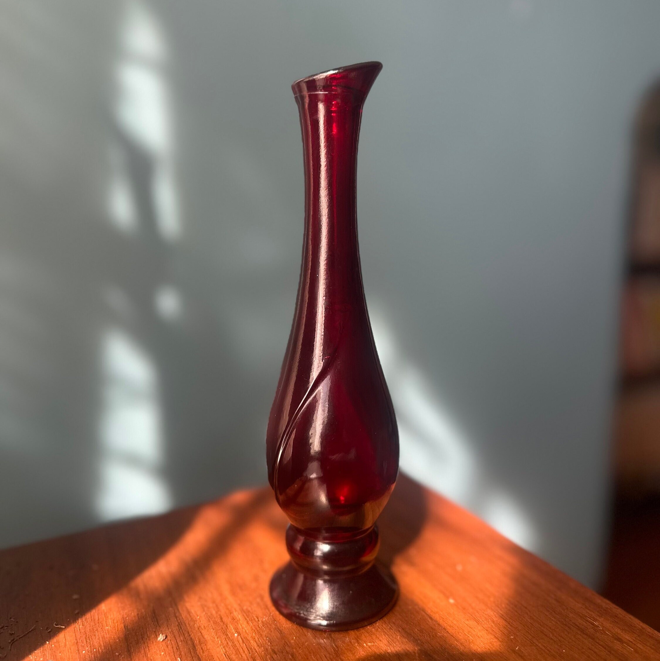 Vintage Ruby Red Bud Vase Avon 1970s unforgettable With Free Same or ...