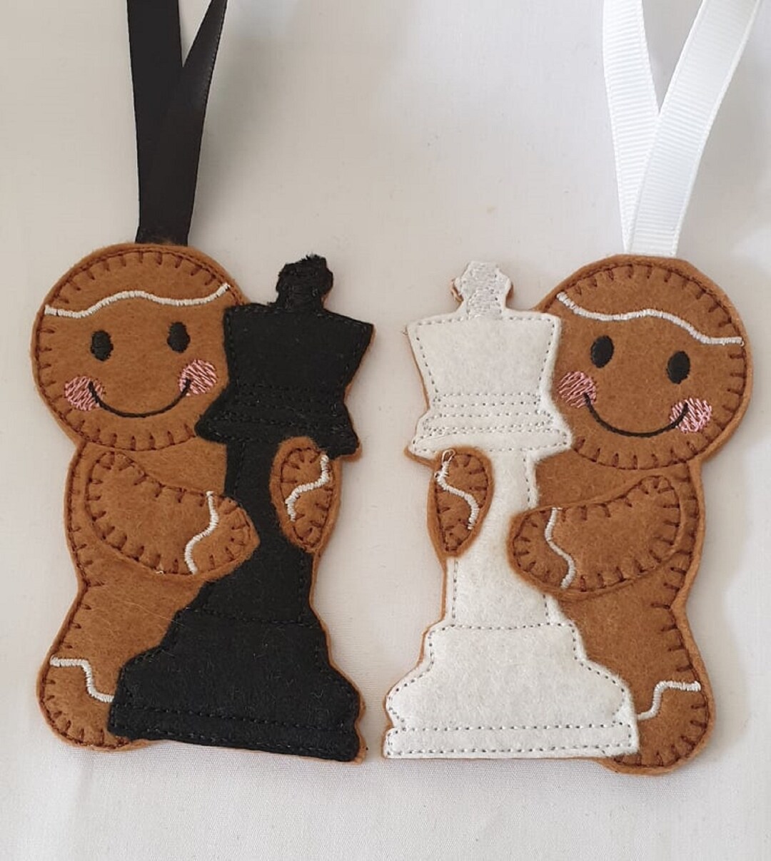 Chess Player Piece Gingerbread Hanging Decoration, Keyring/bag Charm ...