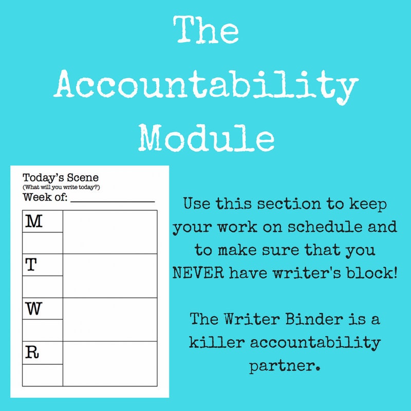 The Writer Binder | Tool for Writers | Accountability, Ideas, Plotting ...