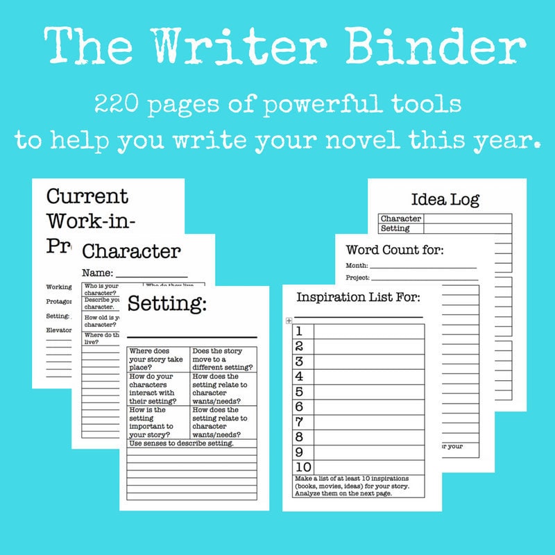 The Writer Binder | Tool for Writers | Accountability, Ideas, Plotting ...