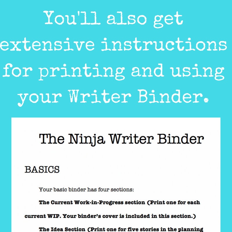 The Writer Binder | Tool for Writers | Accountability, Ideas, Plotting ...