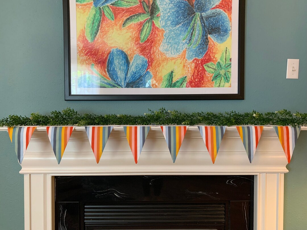 Rainbow Mantel Decoration Rainbow Fireplace Decor Rainbow - Etsy