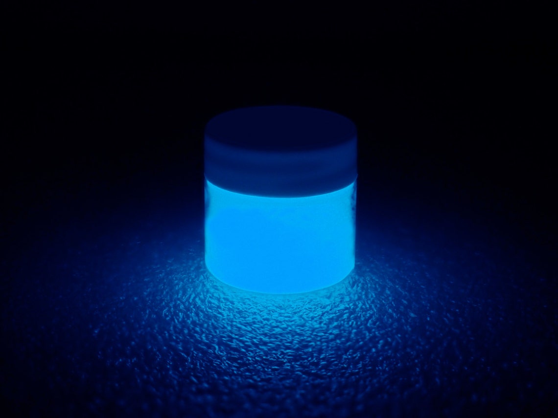 Blue Glow in the Dark Paint 1 Oz - Etsy