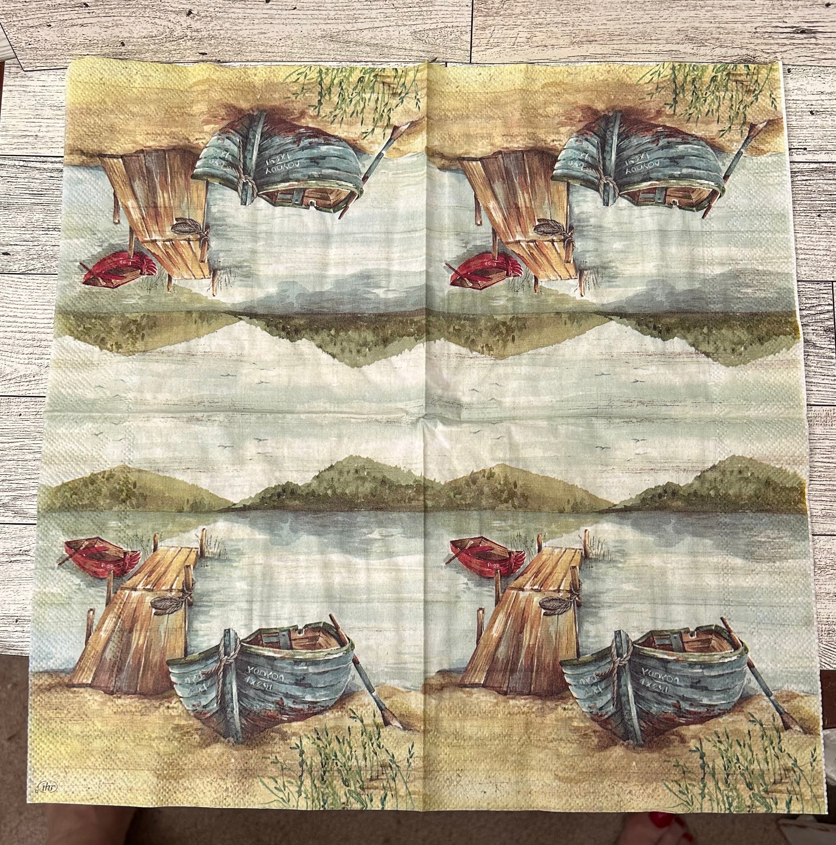 Lake House Paper Napkin Trio Bundle - Etsy