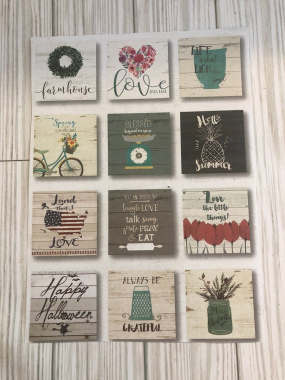 Mini Calendar Scenes | Etsy