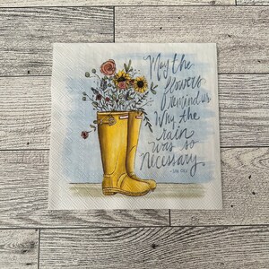 Rain Boots and Flowers - Etsy